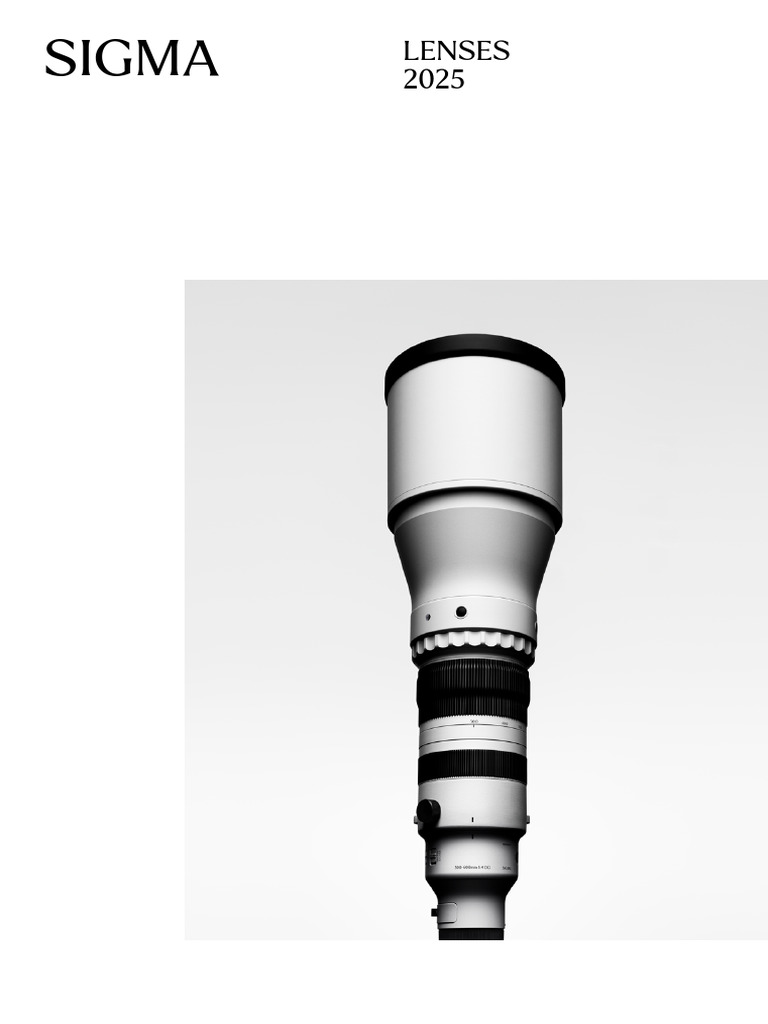 Sigma Lens Catalogue Overview | PDF | Camera Lens | Camera