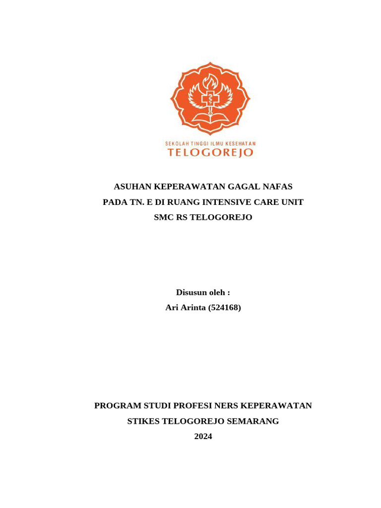 Askep Gagal Nafas Icu Arienta | PDF
