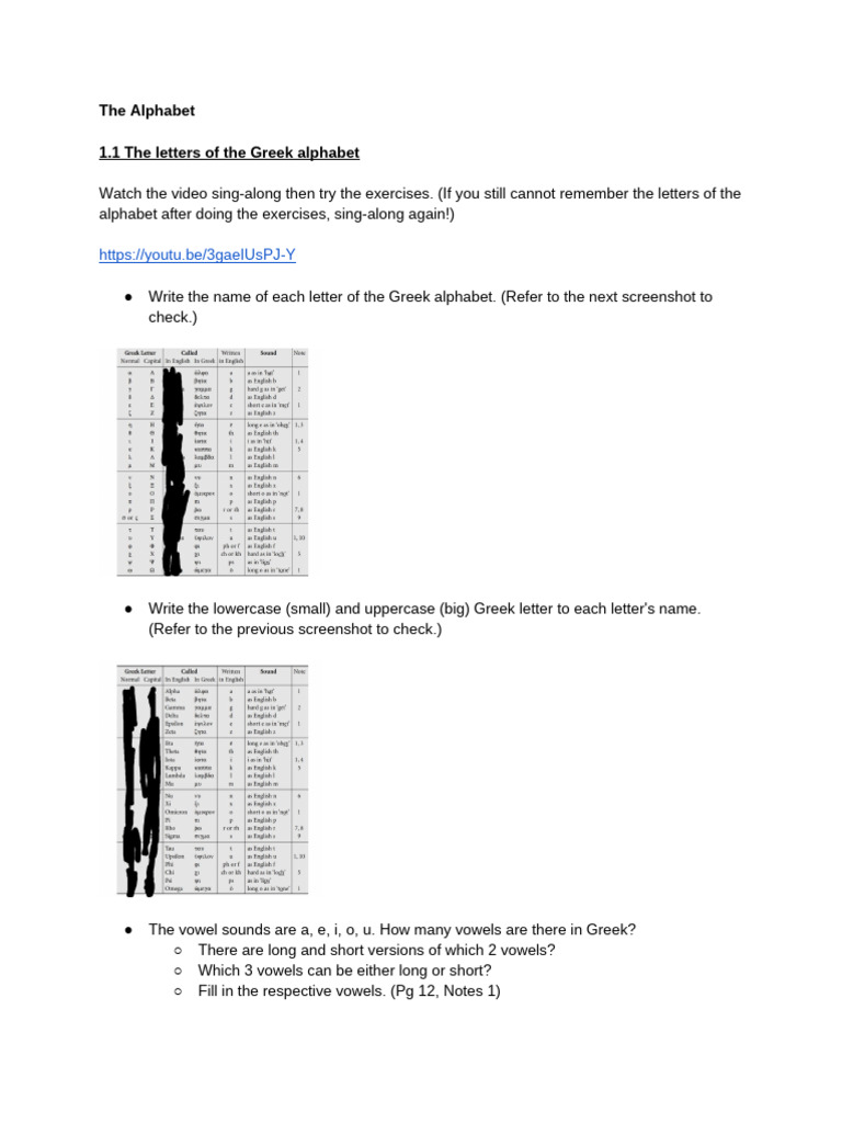 Understanding the Koine Greek Alphabet | PDF | Phonetics | Orthography