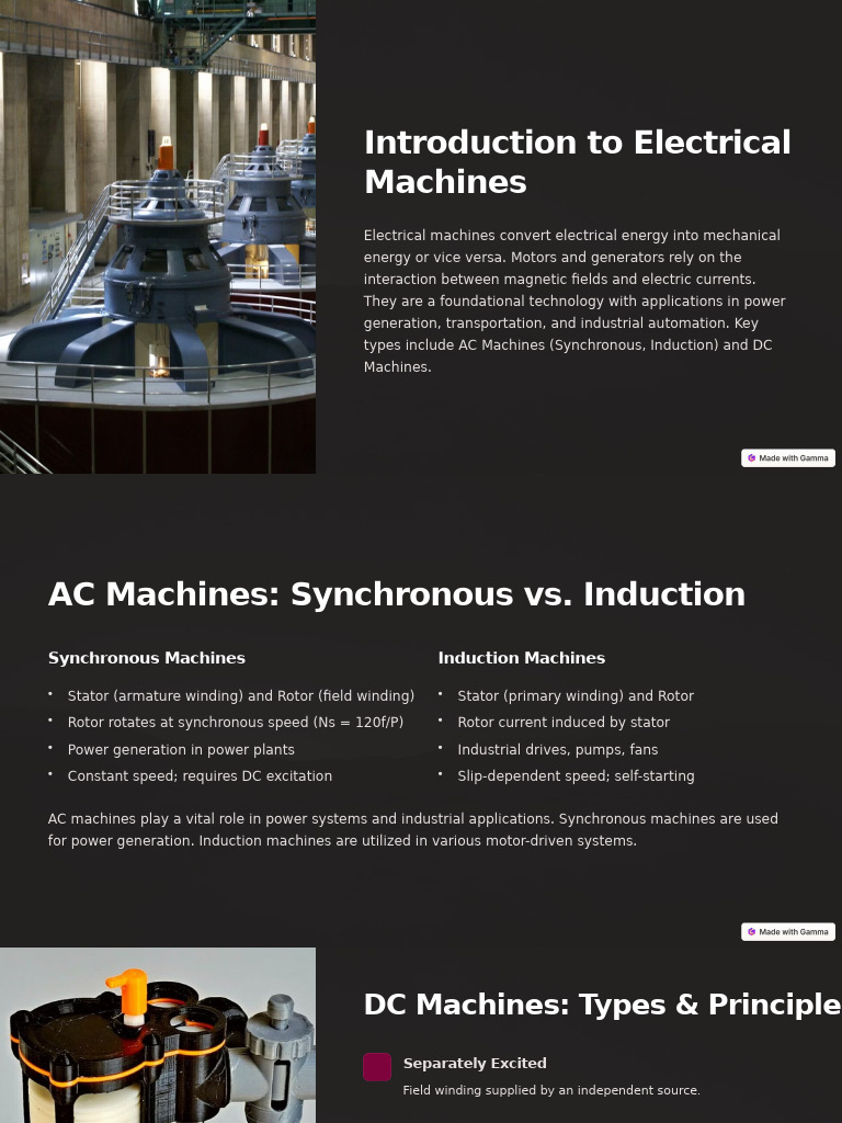 Introduction To Electrical Machines | PDF | Electric Motor | Electric ...