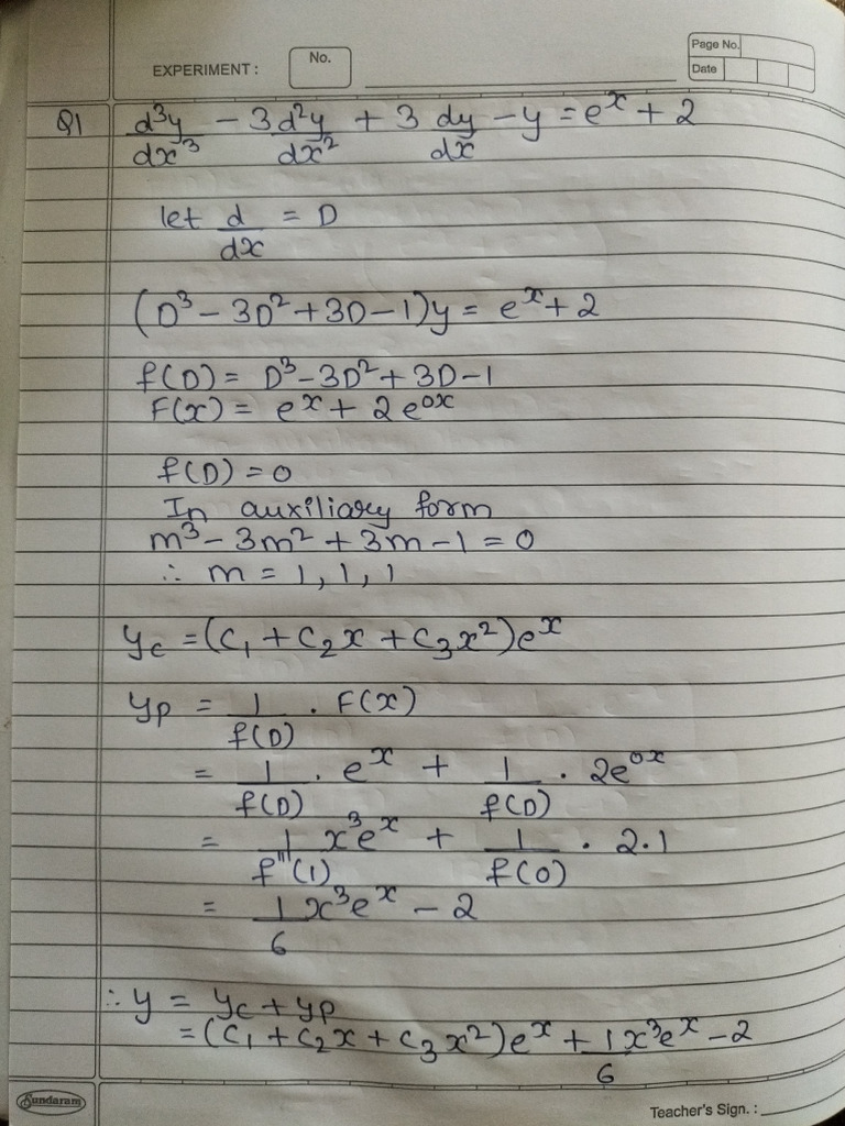Diffrential Calculus Assignment | PDF