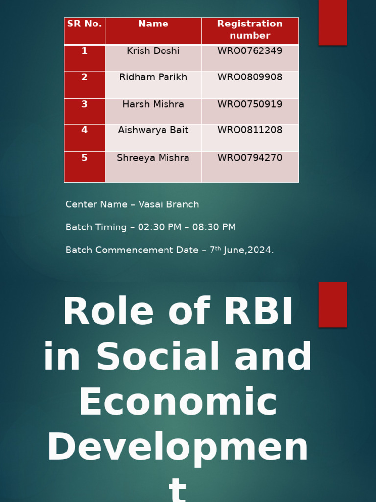 RBI Presentation Original | PDF | Money | Foreign Exchange Market