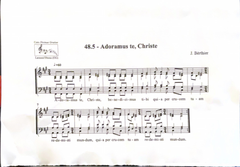 Adoramus Te Christe | PDF