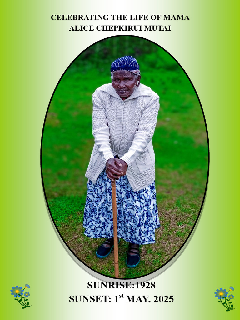 Eulogy Final Alice Mutai | PDF