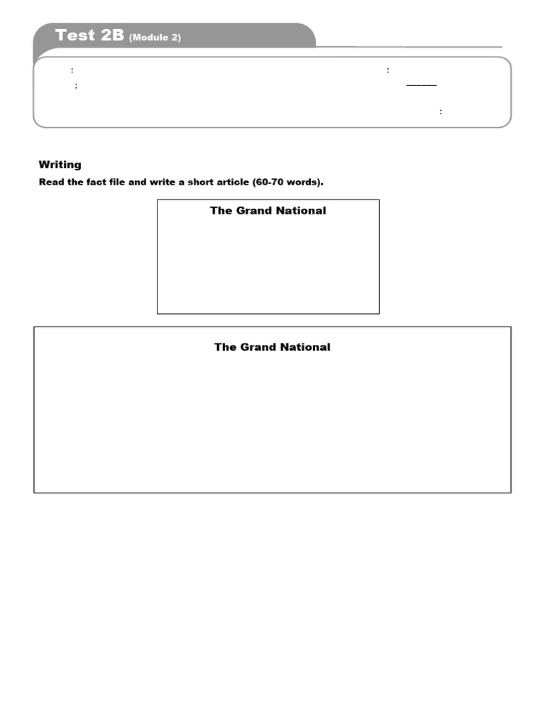 RO2 Writing 2B Mod 2 | PDF