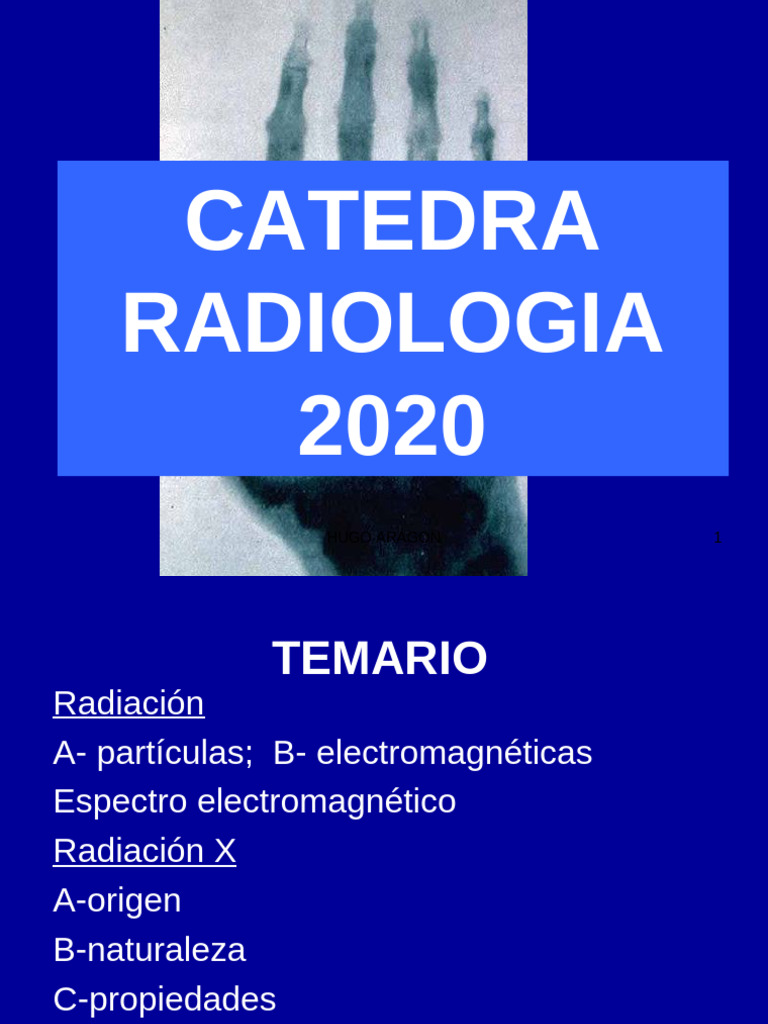Presentacion Clase Teorica Radiaci | PDF | Radiación electromagnética | Olas