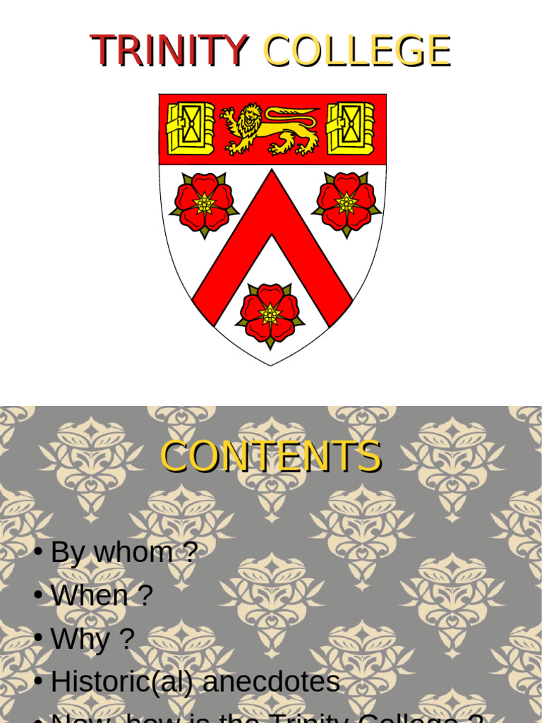 Exposé Trinity College | PDF