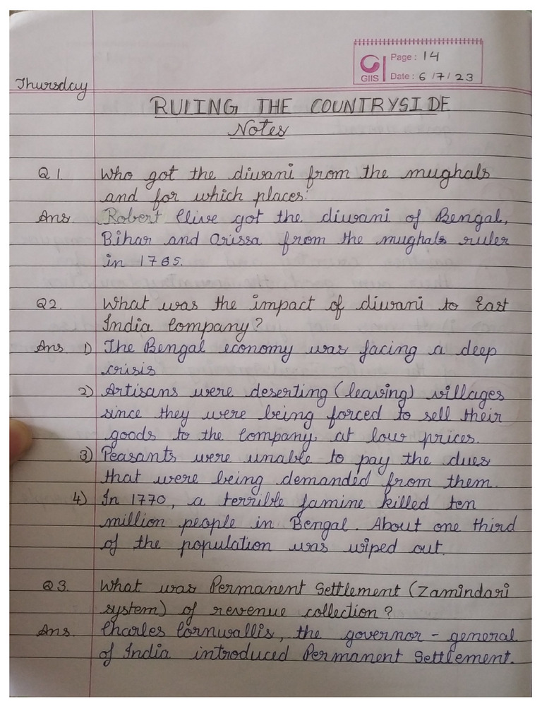 History Chapter - Ruling The Countryside-1 | PDF