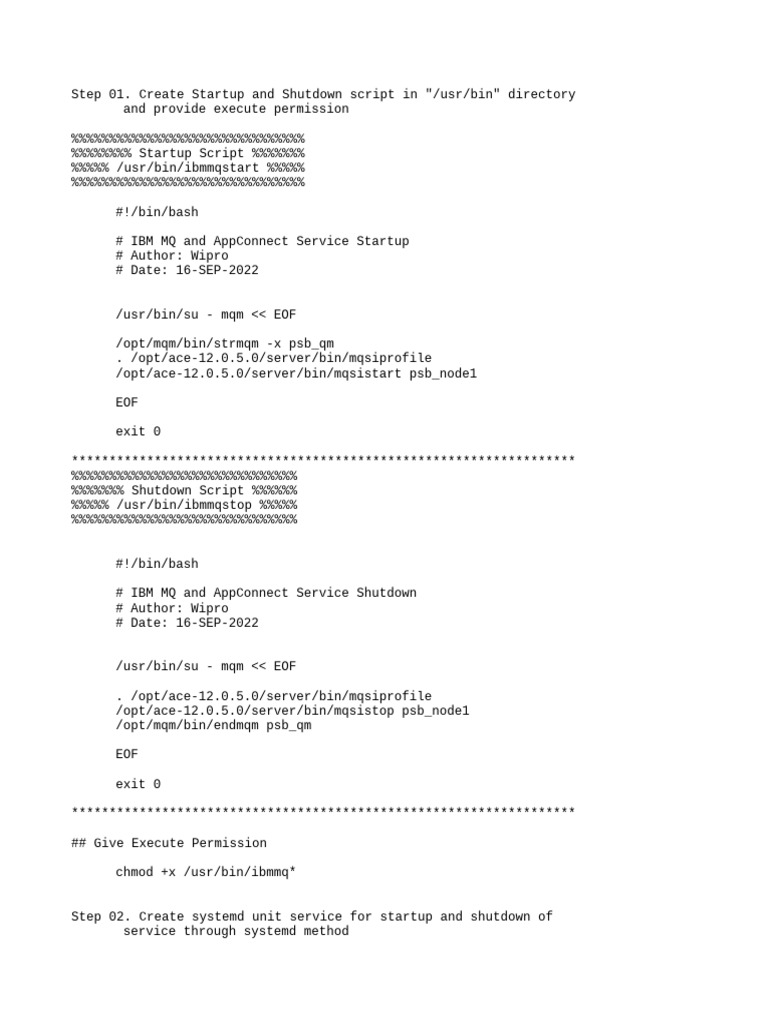 Create-Systemd-Unit-For IBM MQService With Pacemaker Cluster | PDF