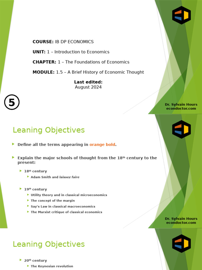 1.5 - A Brief History of Economic Thought (S) | PDF | Economics ...