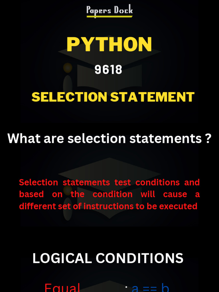If Statement | PDF