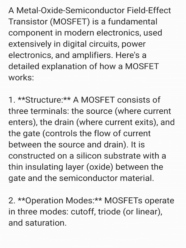 MOSFET | PDF