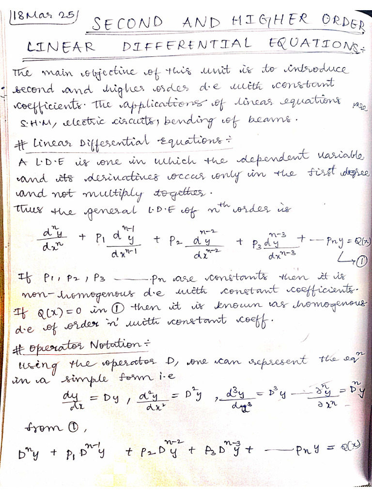 Maths Module 2 Notes | PDF