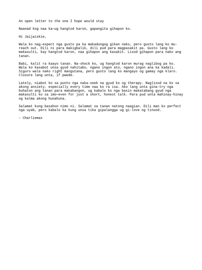Letter | PDF