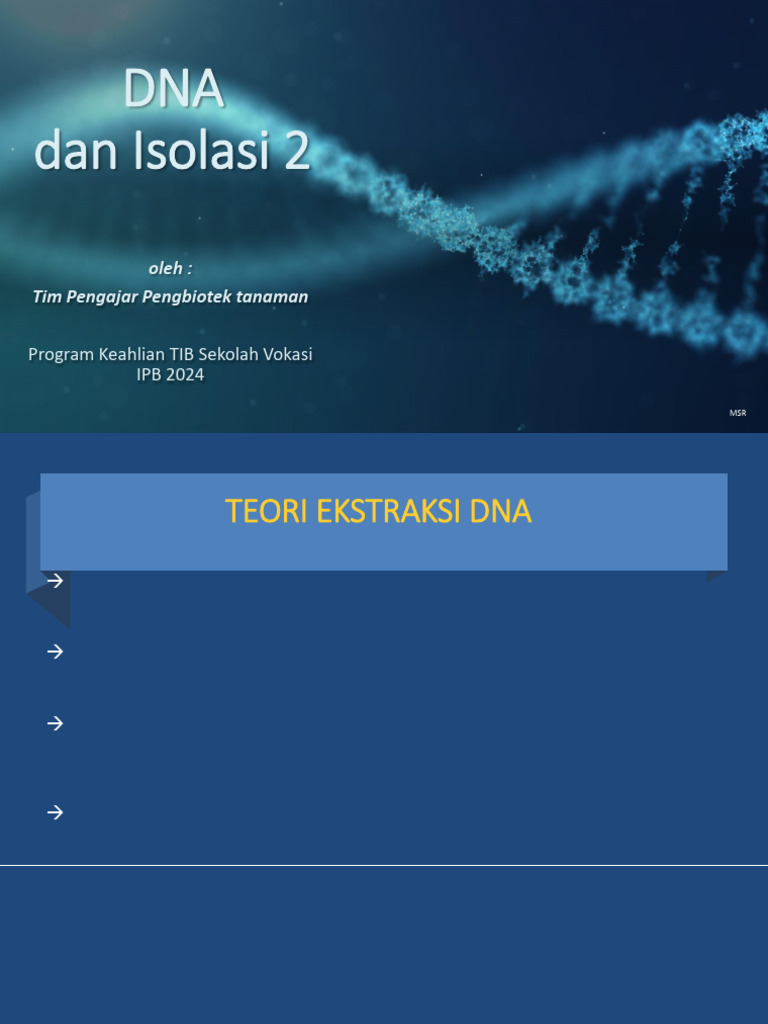 DNA Dan Isolasi DNA 2.msr - Shared | PDF