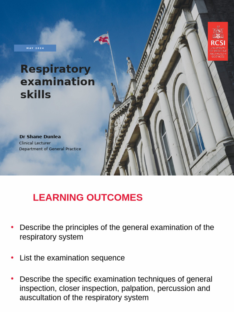 Respiratory Examination - 2425 - RESP | PDF | Anatomical Terms Of ...