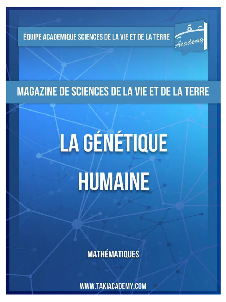 15 Exercices SVT Genetique Bac Taki Dont 5 Ex Corriges (39 Pages) | PDF