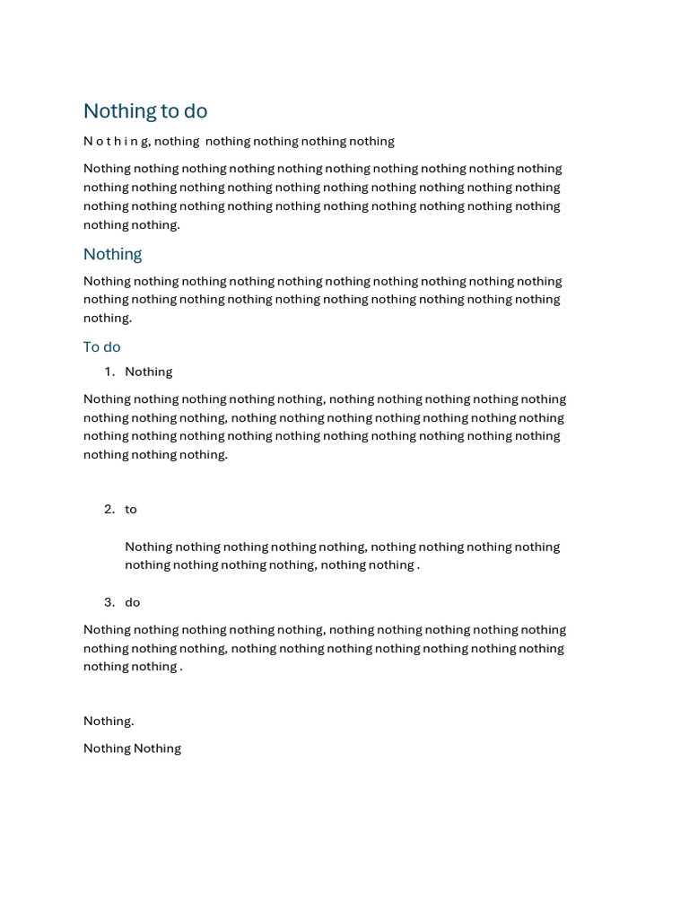 Exploring the Concept of Nothing | PDF