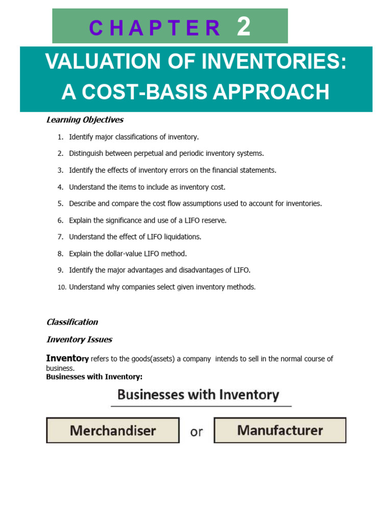 Inventory Valuation and Cost Flow Methods | PDF | Inventory | Cost Of ...