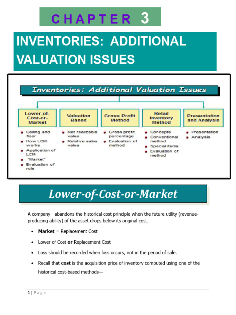 Chapter 3.additional Valuation of Nventories. Togdheer | PDF | Gross ...