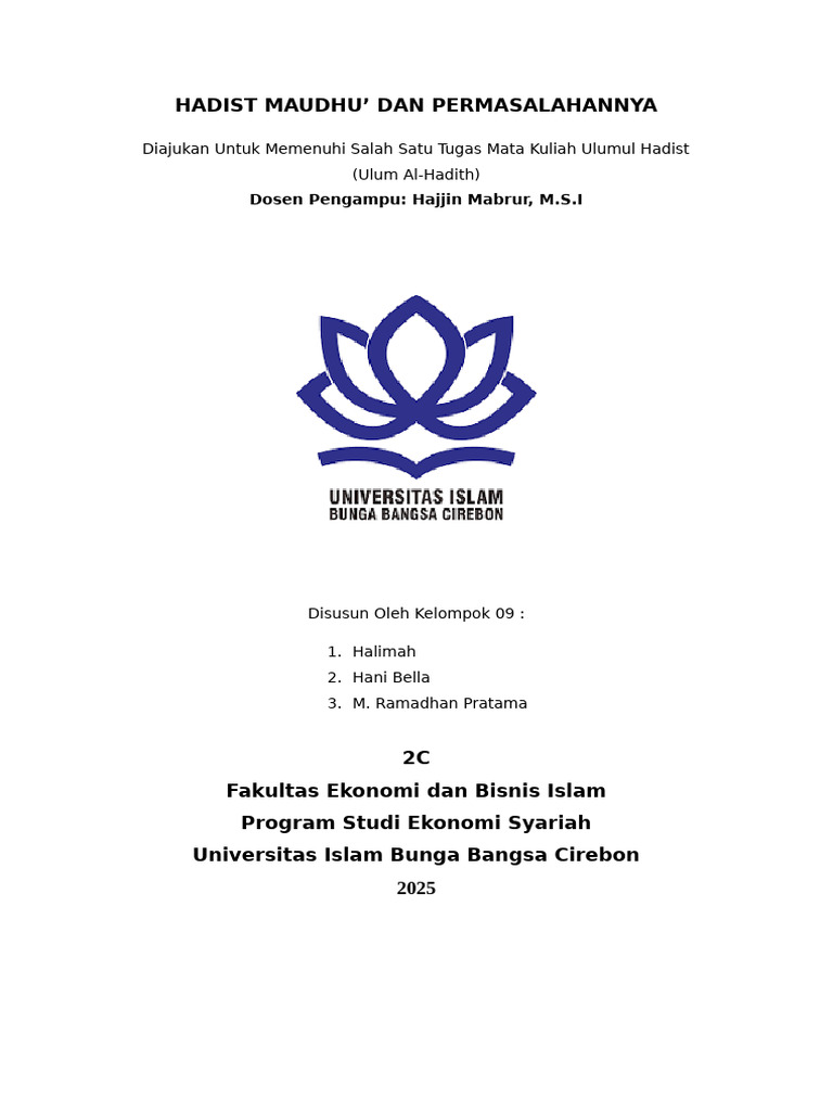 Permasalahan Hadist Maudhu dalam Islam | PDF