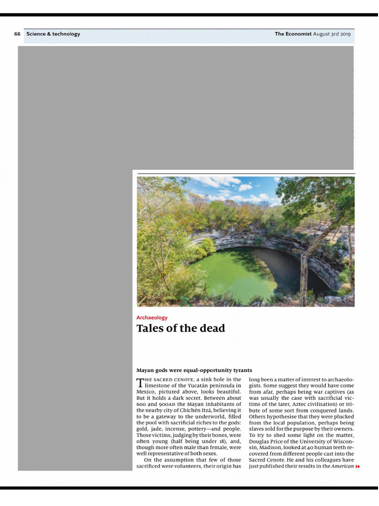 Archaeology About Human Sacrifices in Mayan Time | PDF