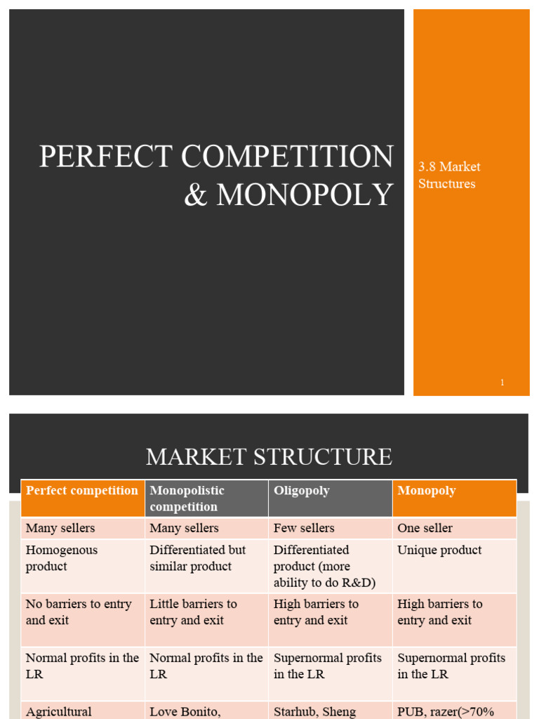 Perfect Competition & Monopoly 2020 | PDF | Monopoly | Perfect Competition