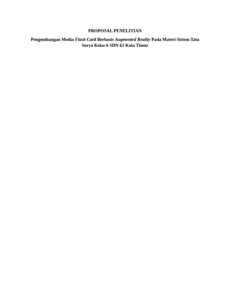 Proposal Penelitian Nanda | PDF