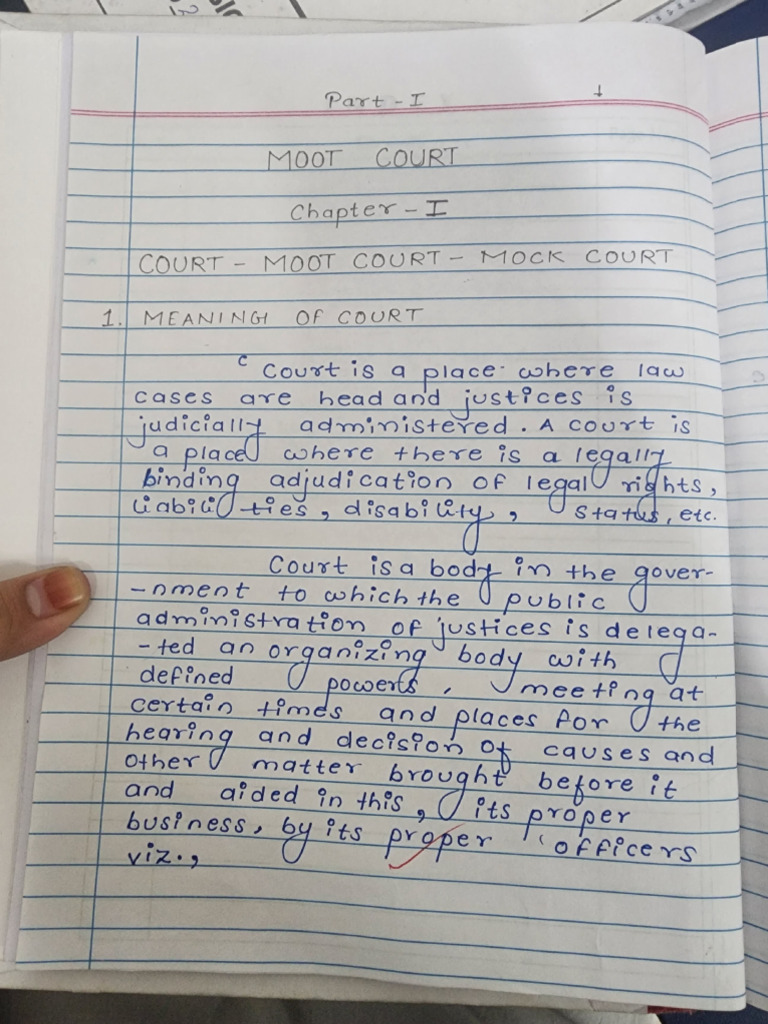 Moot Court Notes | PDF