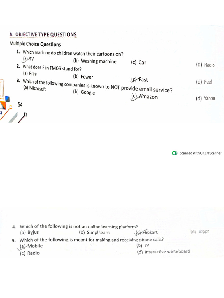 Ict Skill MCQs Class 9 | PDF
