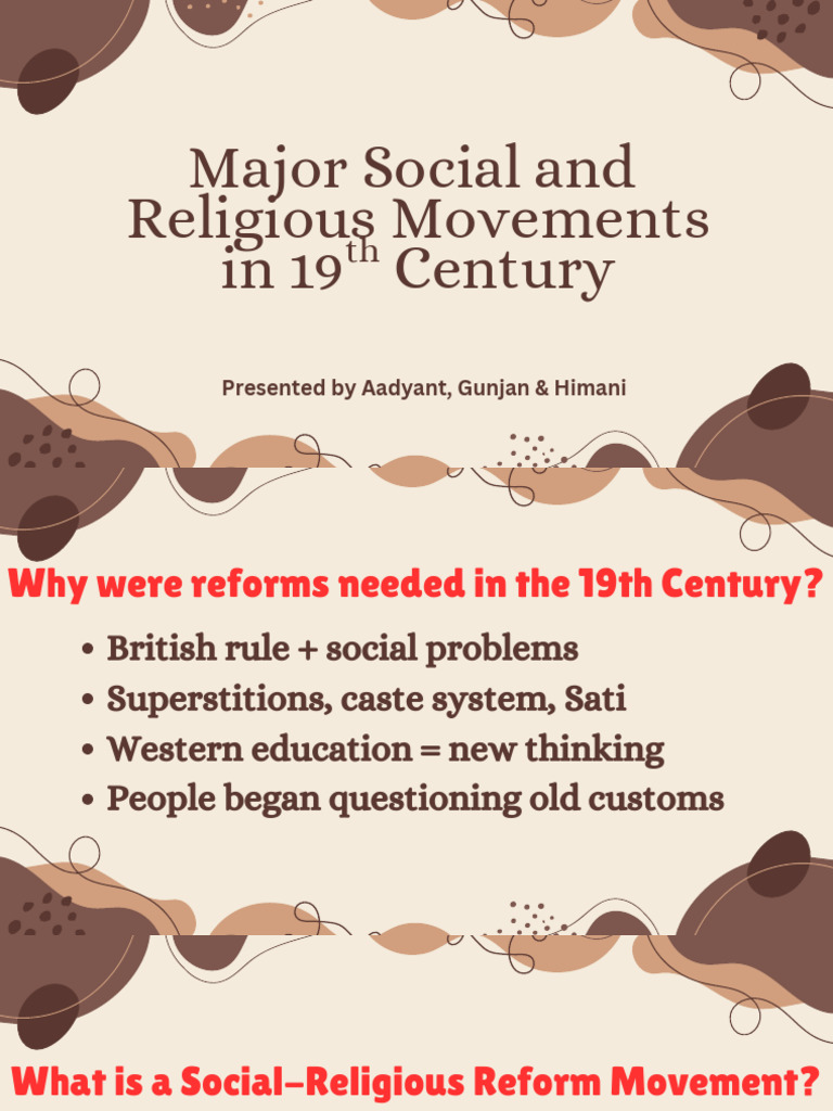 19th Century Social-Reform Movements | PDF | Monotheistic Religions ...