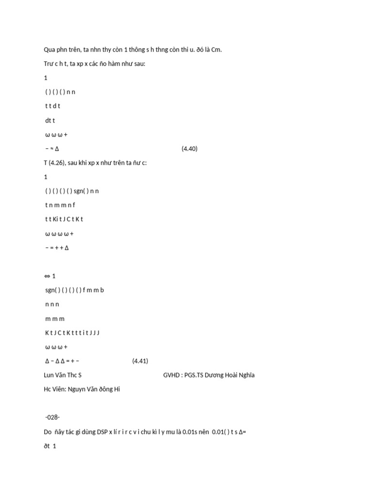 Ưc Lưng Thông S Còn Thi U C A H THNG | PDF