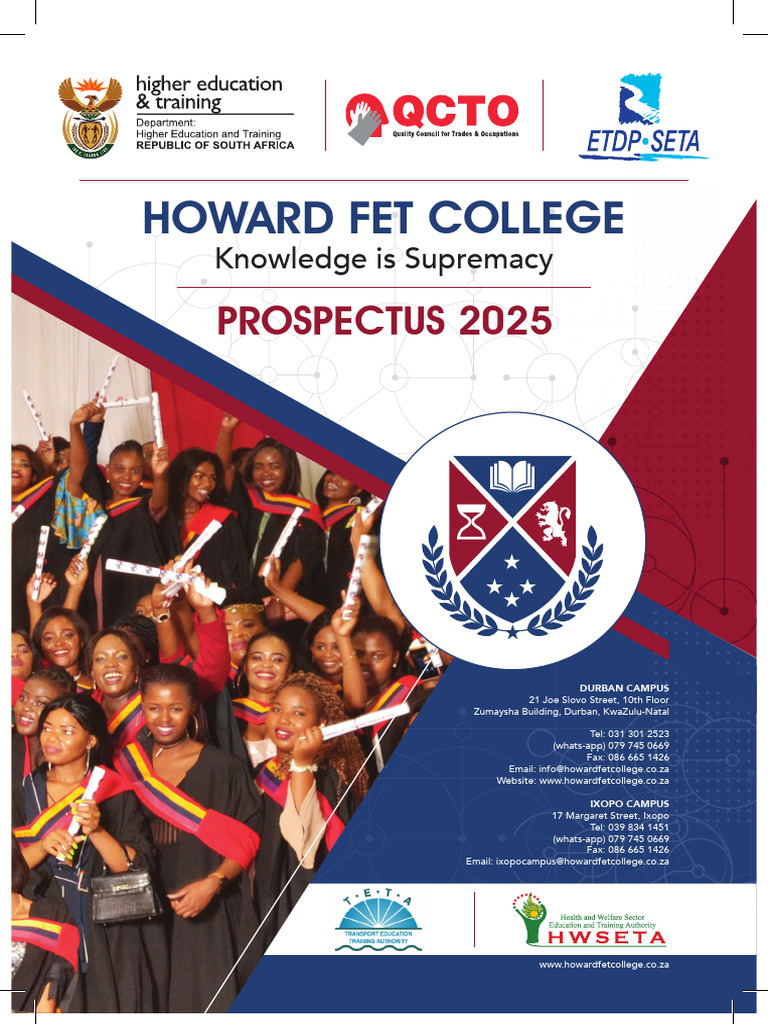 Howard FET College Prospectus 2025 | PDF | Occupational Safety And ...