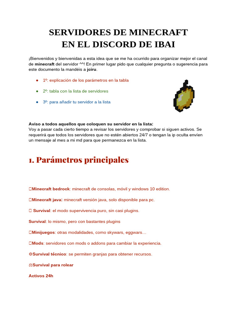 Servidores Minecraft en El Discord de Ibai | PDF | Minecraft | Informática