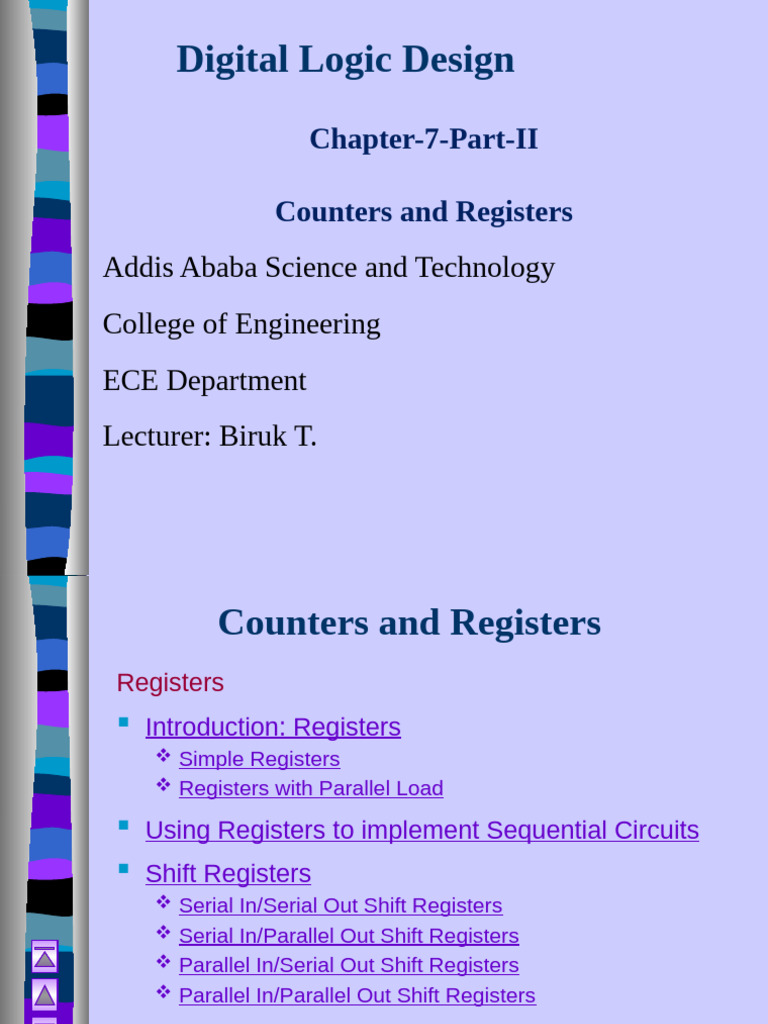 Chapter-7 - P-II Counters - and - Registers | PDF | Logic Gate | Computing