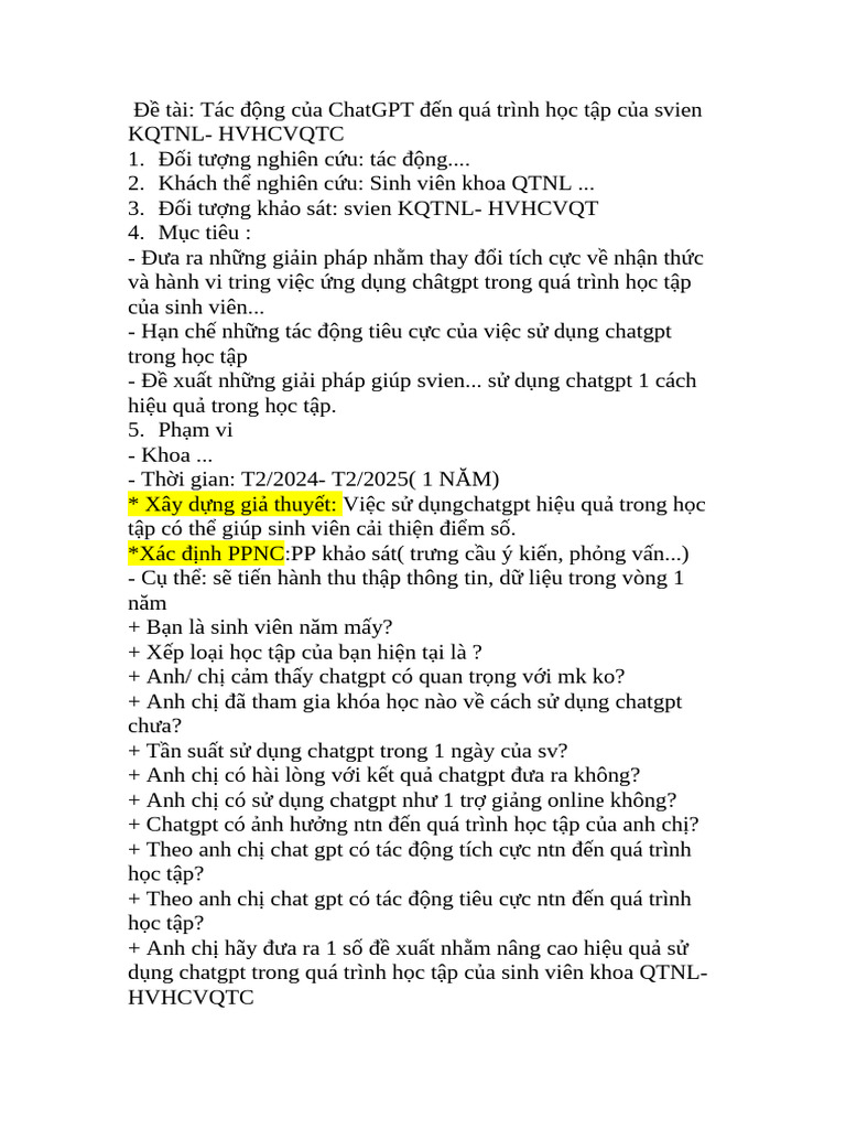 Tác Đ NG C A Chatgpt | PDF