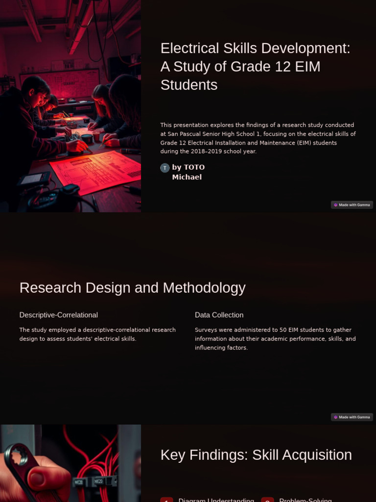 Electrical Skills in EIM Students | PDF | Learning | Education Theory