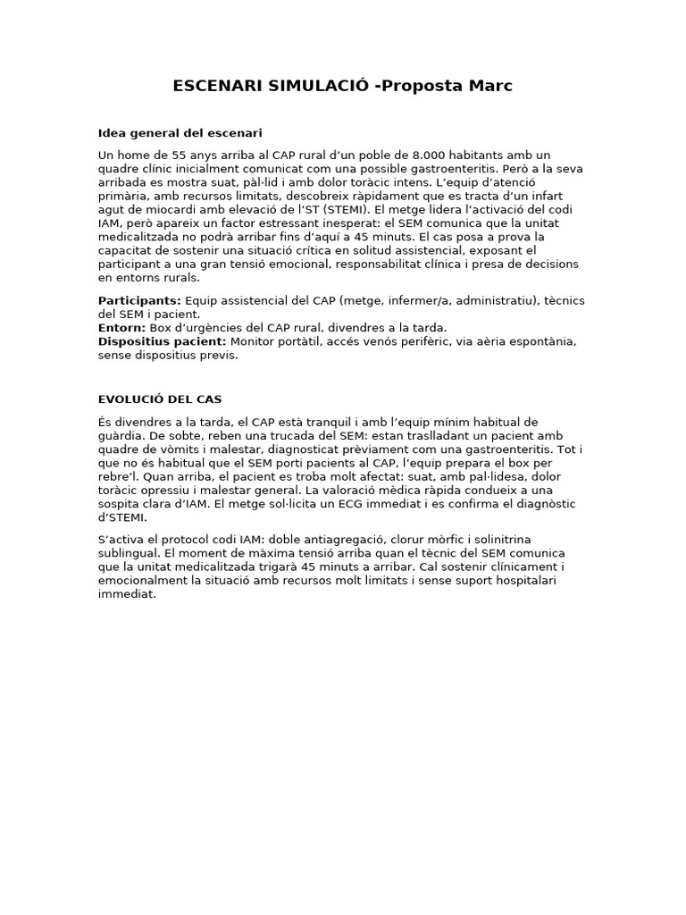 ESCENARI SIMULACIÓ IAM AL CAP - V2 (Més Estres) | PDF
