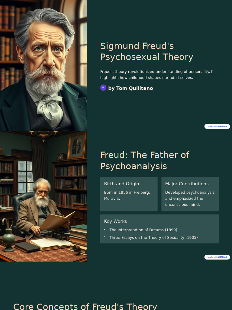 Sigmund Freuds Psychosexual Theory | PDF