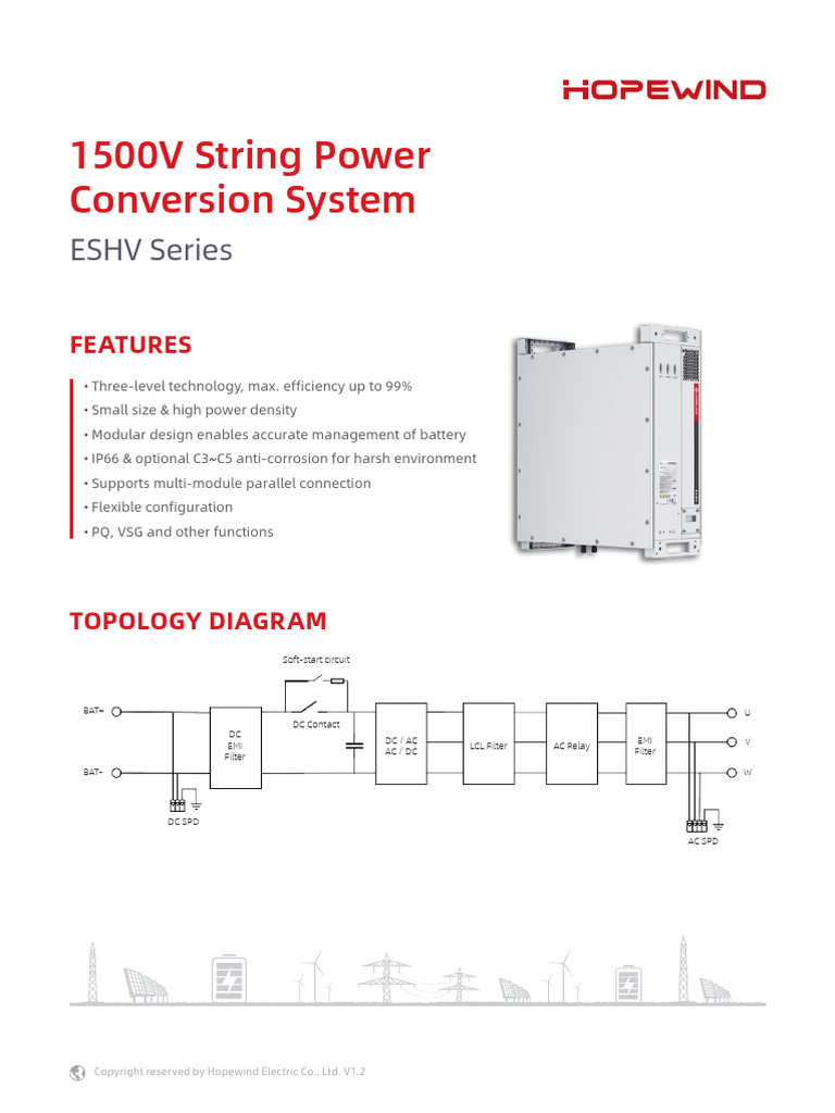 1500V String Power Conversion System Datasheet. V2.1 | PDF | Alternating Current | Electronic ...