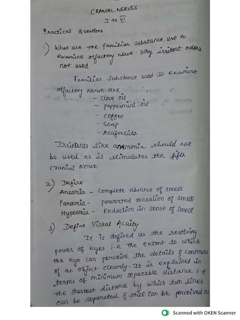 Physio CN 1to6 Answers | PDF