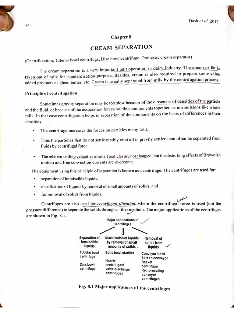 Cream Sepration | PDF