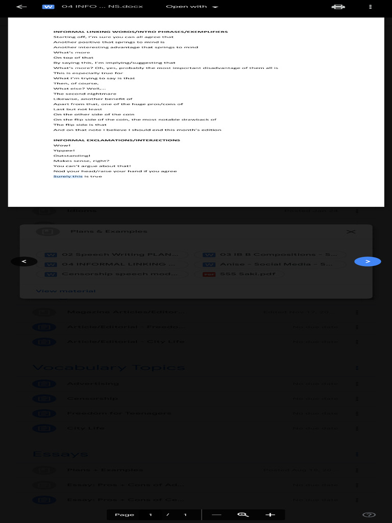 Classwork For Y12 Eng B MR Rob | PDF | Idiom | Applied Linguistics