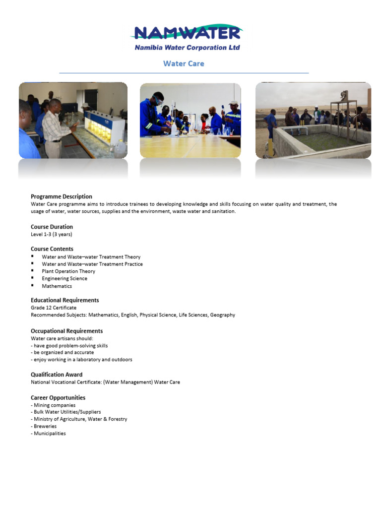 Namwater Water Care Program | PDF