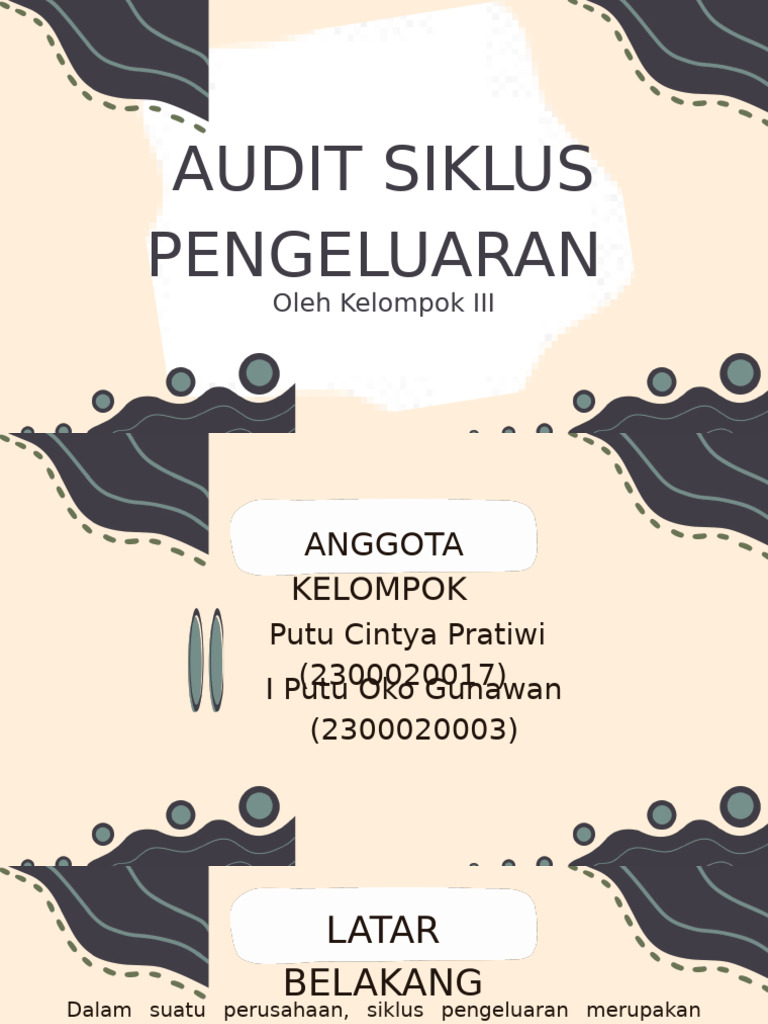 PPT Audit Siklus Pengeluaran_Kelompok 3 | PDF
