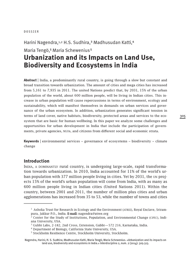 Urbanization and Its Impacts Interdisciplina v2n2 | PDF | Flood | Coast