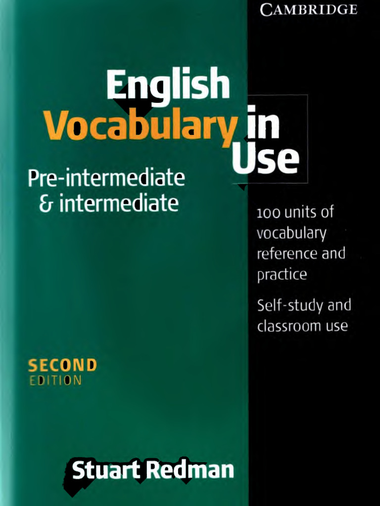 English Vocabulary in Use Pre Intermediate and Intermediate Book | PDF