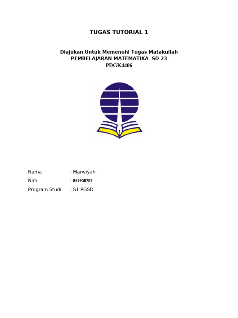 TT1 Pembelajaran Matematika | PDF