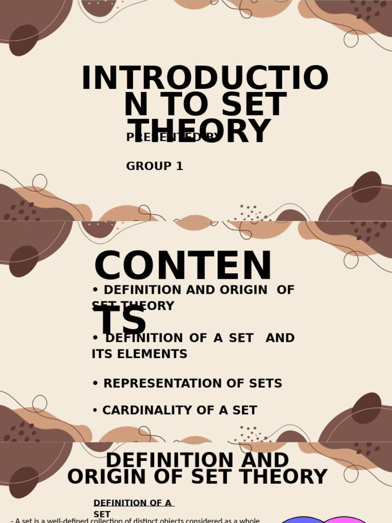 Group1-Introuduction To Set Theory - pdf-1 | PDF | Set (Mathematics ...