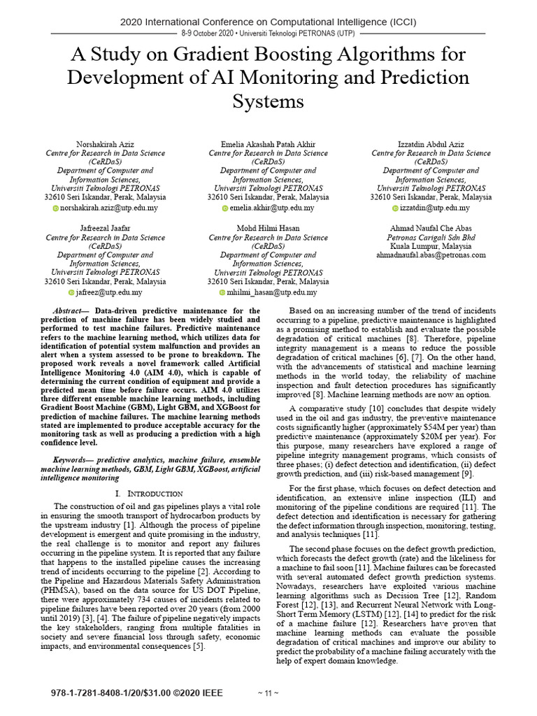 A Study On Gradient Boosting Algorithms For Development of AI Monitoring and Prediction Systems ...
